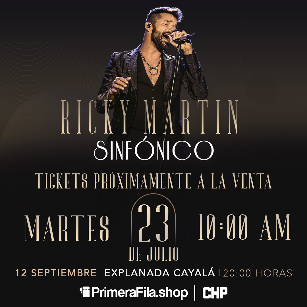 Vuelve Ricky Martin en un Concierto Sinfónico