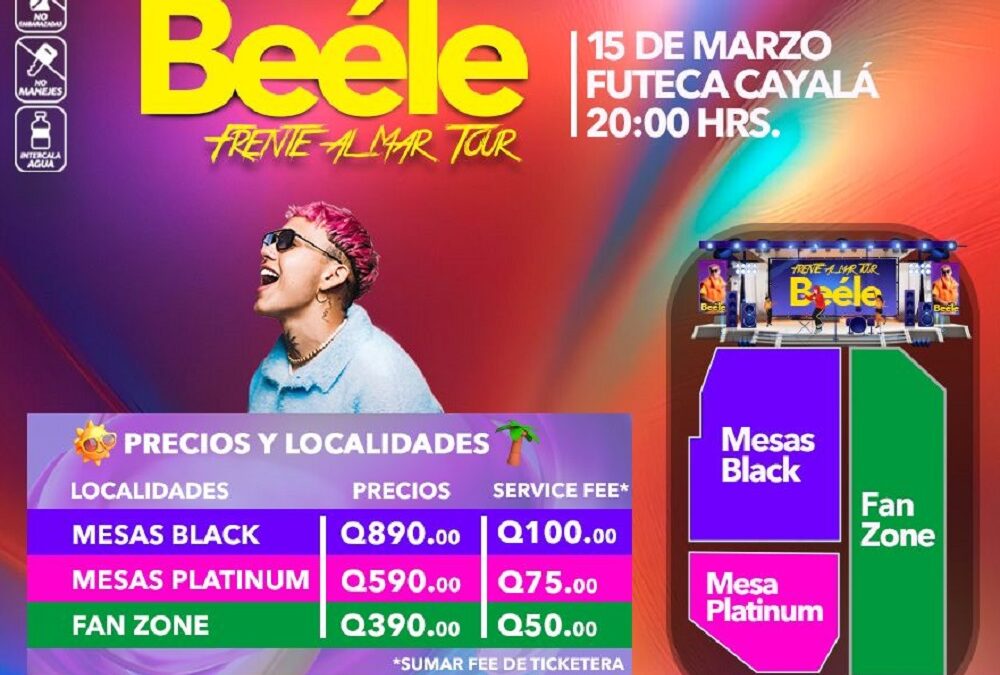 Beéle regresa con su «Frente al Mar Tour 2025» | Marcas y Negocios Gt